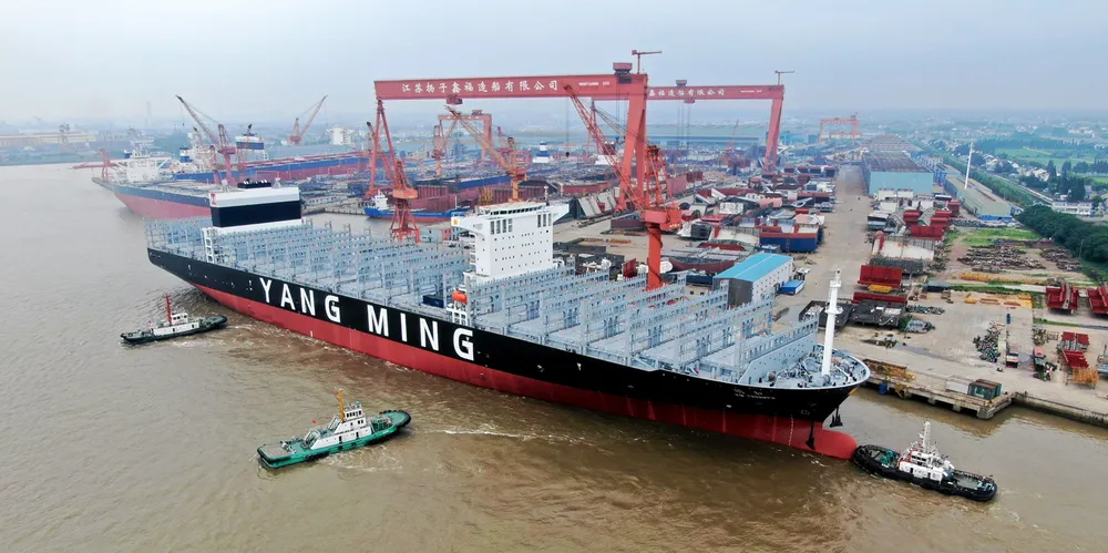 Yang Ming shortlists two yards for five container ship newbuildings