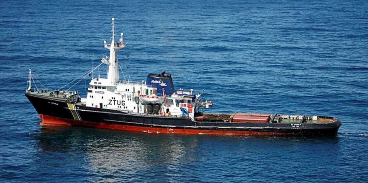 Amsol salvage tug successfully rescues ailing sea bird