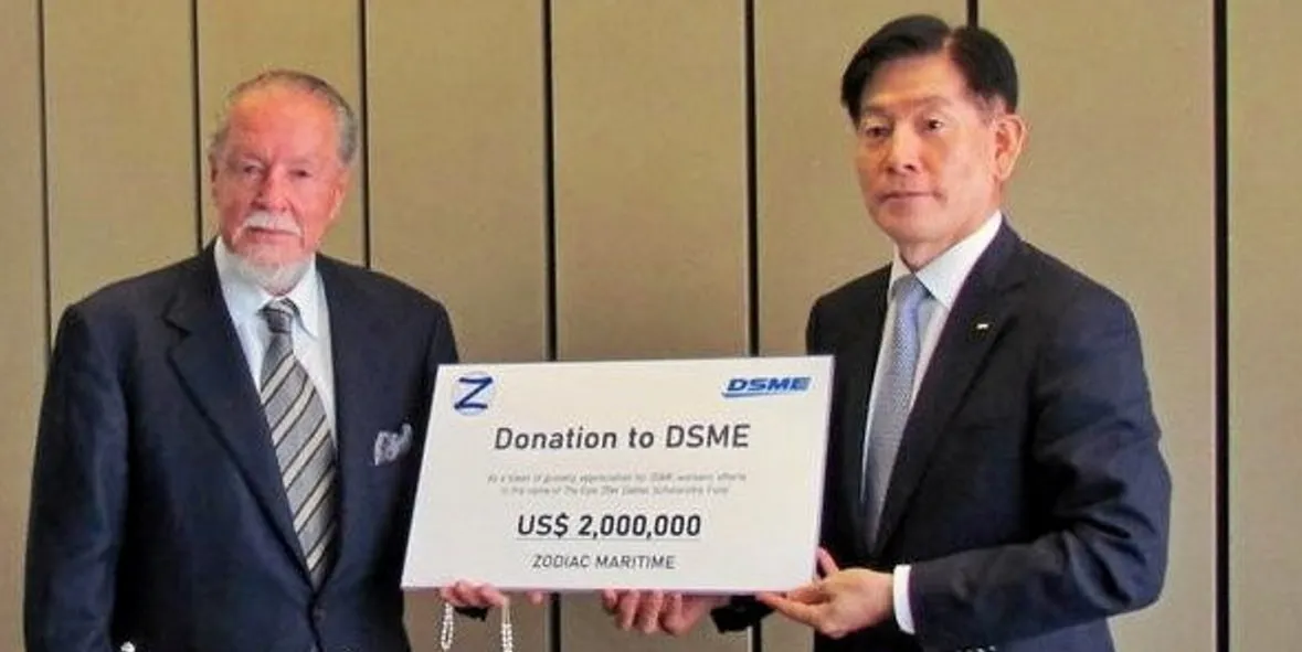 Daewoo Shipbuilding gets a $2m donation from Eyal Ofer’s Zodiac ...
