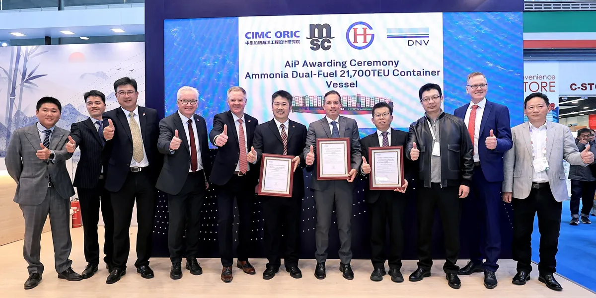 MSC consortium scores design milestone for giant ammonia-fuelled ...