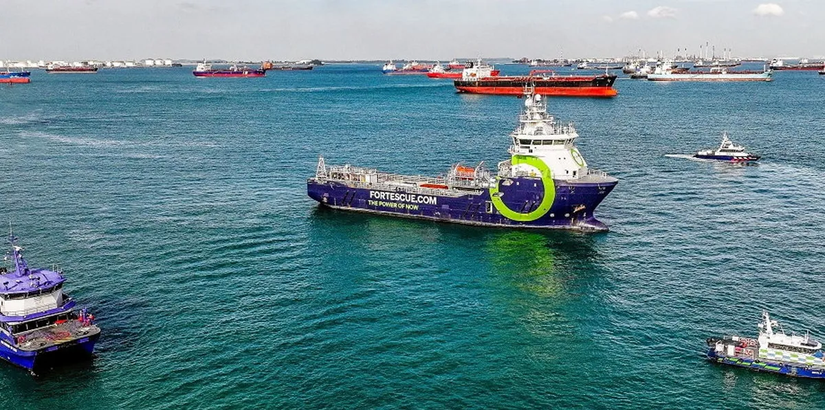 'Brave, innovative' | Fortescue ship becomes first in the world to use ...