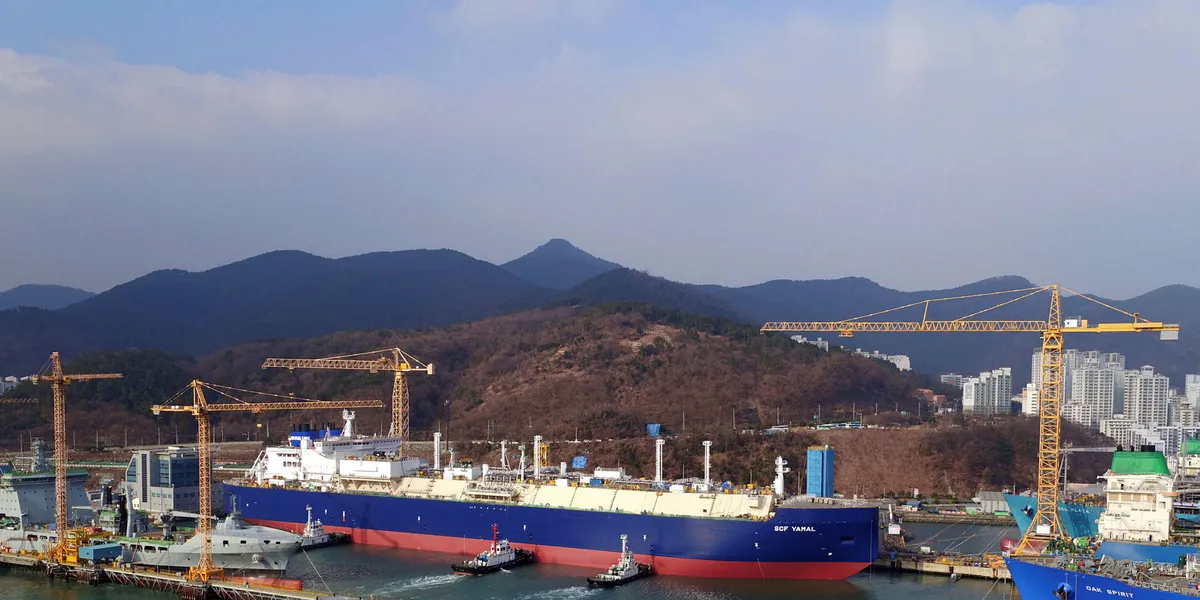 Korean shipbuilding shares on the march