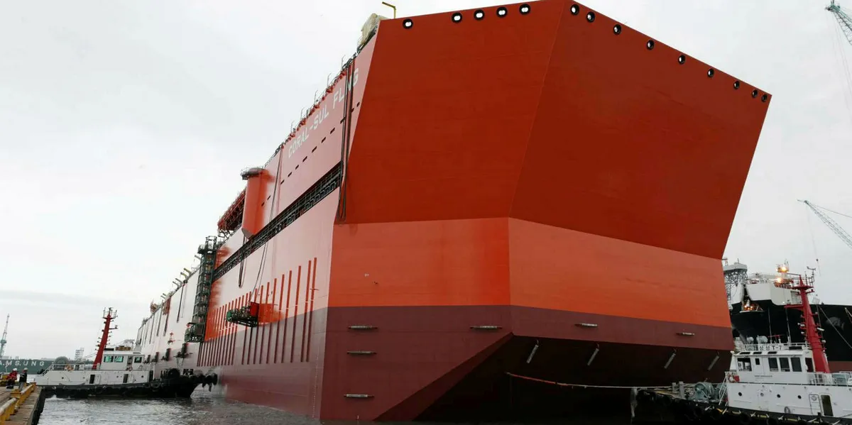 Coral FLNG unit hoves into view at yard float out