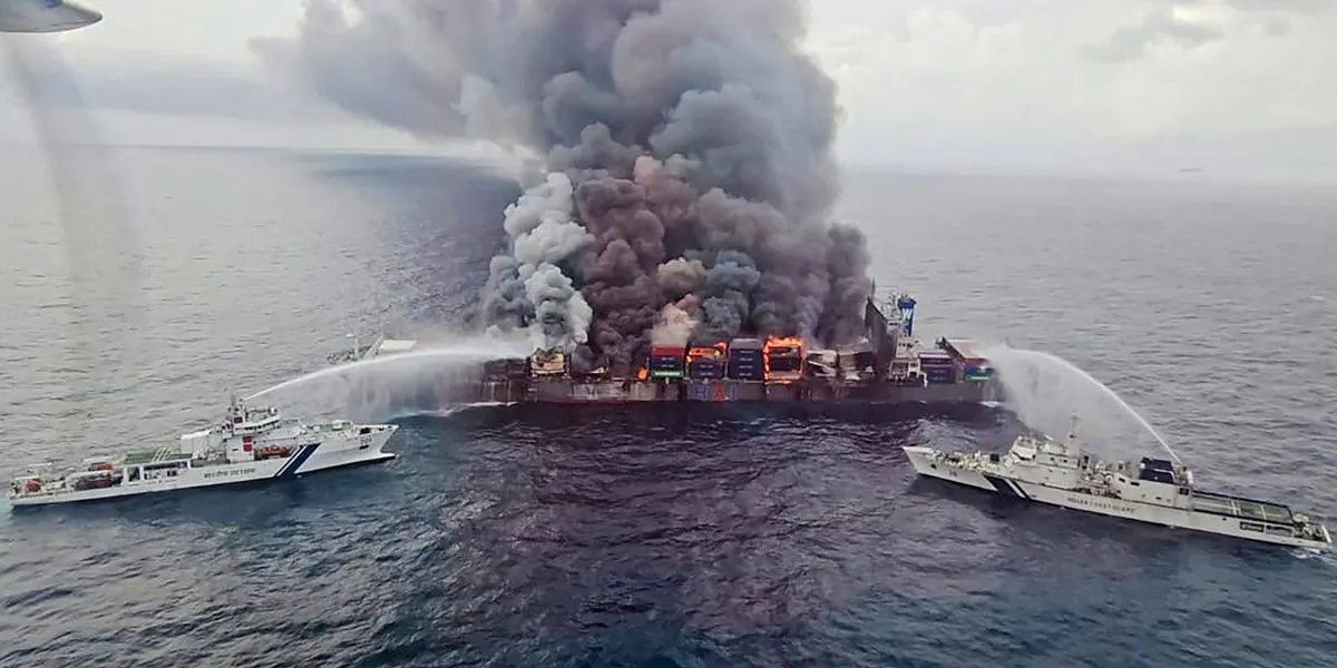 Fire-hit ships stuck at sea for months as ports refuse entry